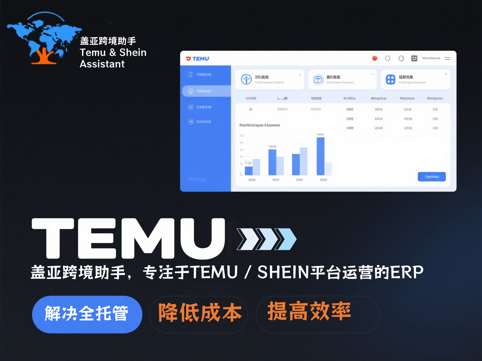盖亚跨境助手 - TEMU 运营助手 / 店群管理 / AI 上品/选品推荐 - 免费试用